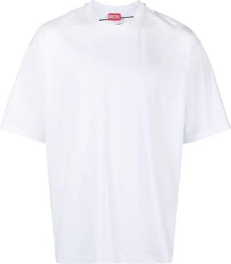 Diesel Homme, Tops, Blanc, Taille: S T-boggy-megoval-d