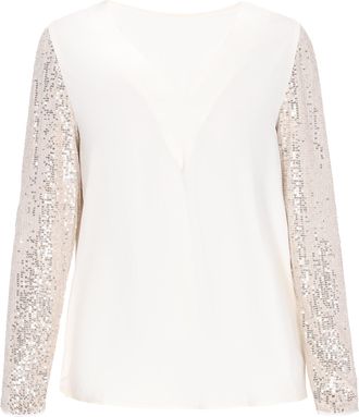 Faina Bluse faina GLOW Frauen Wei&szlig;