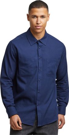 Urban Classics Herren Flanell Shirt Navy, XXL