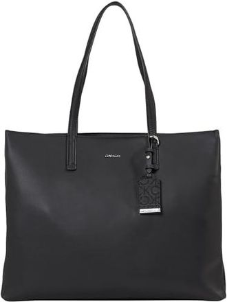 Calvin Klein Women CK MUST MEDIUM SHOPPER_JCQ, Ck Black Mono Jacquard, One Size