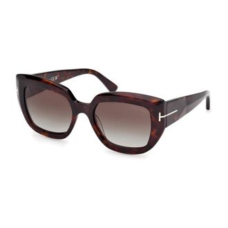 Tom Ford Braune Verlaufsschmetterlingssonnenbrille - - Accessories - Damen - Braun - 53 MM