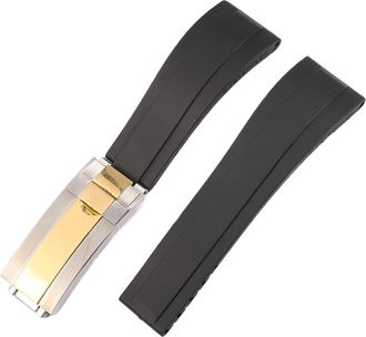 Generic BDDCYWY WatchBand für Silicon Water of Watch Gurt Watch Accessoires Gummi -Uhr -Ketten -Uhr -Schnalle mit Logo Uhrengurt