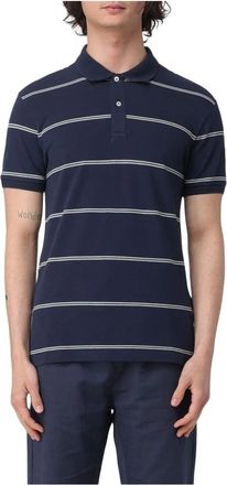 Colmar Gestreiftes Piqu&eacute;-Polo - - Sport - Herren - Blau - S