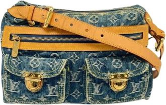 Louis Vuitton Sac bandouli&egrave;re Monogram Denim Pre-owned - Femme - Pre-owned - Bleu - Taille: ONE Size