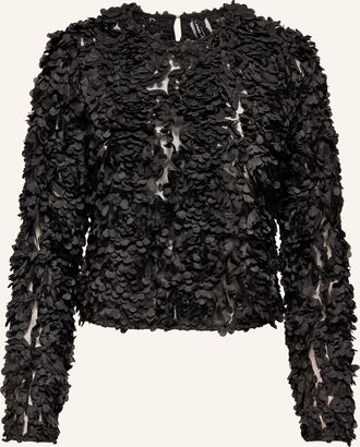Only Blusenshirt Aus Mesh schwarz