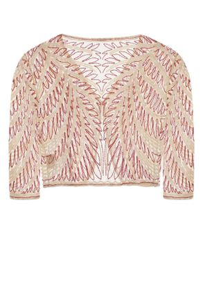 Bode Rita Cardigan - Pink