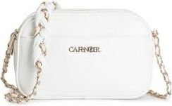 Caf&egrave;noir Sac Photo Souple Avec Bandouli&egrave;re Cha&icirc;ne Et Coutures, Pour Femme, Couleur Blanc, Taille Taille Unique