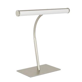 Eglo LED Tischlampe Riccione, Schreibtischlampe mit Flexarm, Tischleuchte Schreibtisch touch dimmbar, Nachttischlampe aus Metall in Silber, warmwei&szlig;-kaltwe