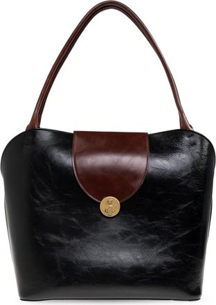 Versace Femme, Sacs, Noir, Taille: ONE Size Cabine Leather Shoulder Bag