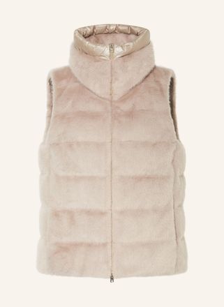 Herno Herno Kunstpelz-Weste beige