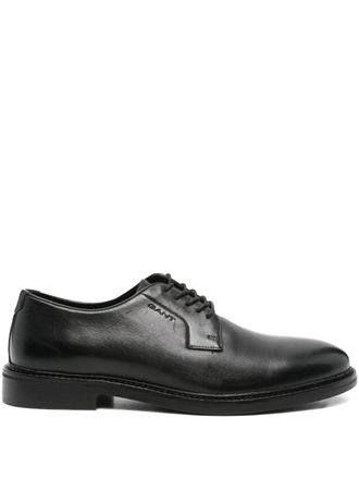 GANT derbies en cuir &agrave; lacets - Noir
