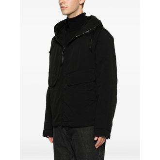 C.P. Company Goggle-Detail Hooded Jacket - Black