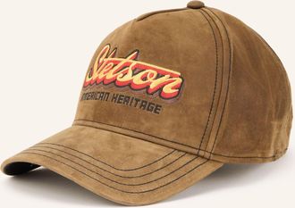 Stetson Stetson Leder-Cap braun