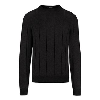 Bomboogie Homme, Pulls, Noir, Taille: 2XL Pull ras du cou en laine et cachemire