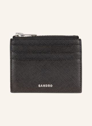 Sandro Sandro Saffiano-Geldb&ouml;rse schwarz