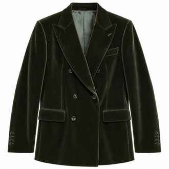 Dolce & Gabbana Veste de smoking en velours - Homme - Vestes - Vert - Taille: L