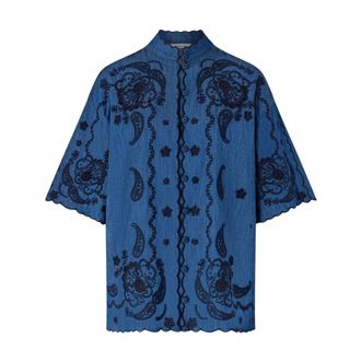 Zimmermann Damen, Blusen & Hemden, Blau, LGr&ouml;&szlig;e