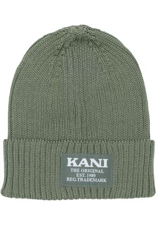 Karl Kani Unisex KA-233-006-3 KK Woven Retro Classic Beanie Dusty Green, one Size
