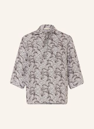 Lilienfels Lilienfels Blusenshirt Aus Leinen Mit 3/4-Arm schwarz