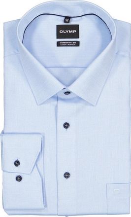 Olymp Herren Hemd blau meliert
