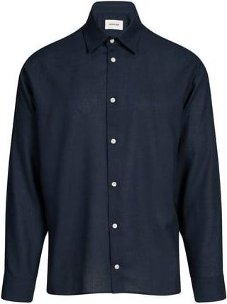 Saison 1865 Chemise droite boutonn&eacute;e unie