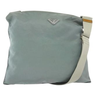 Prada Sac bandouli&egrave;re en nylon Pre-owned - Femme - Pre-owned - Bleu - Taille: ONE Size