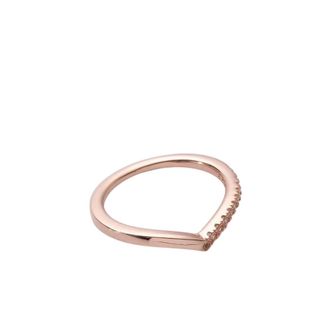 Pandora Bague Demi-Pav&eacute;e Souhait Intemporel - Femme - Accessoires - Rose - Taille: 52 MM