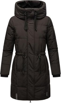 Navahoo Manteau dhiver pour femmes court matelass&eacute; avec capuche Zuckertatze XIV XS-XXL, Noir, L