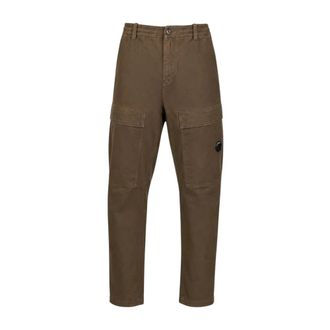 C.P. Company Stretch Sateen No Side Seams Lens Cargo Pants - - Trousers - Herren - Braun - M
