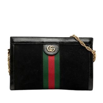 Gucci Sac bandouli&egrave;re Ophidia Pre-owned - Femme - Pre-owned - Noir - Taille: ONE Size