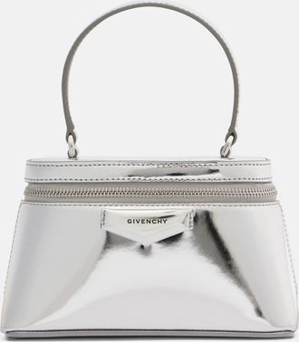 Givenchy Schultertasche Antigona Mini aus Metallic-Leder
