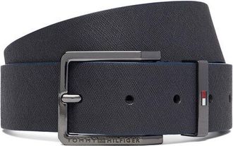 Tommy Hilfiger G&uuml;rtel Oliver Saffiano 3.5 AM0AM14573 Dunkelblau