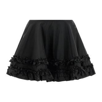 Ganni Duchesse Nylon Mini Frill - - Skirts - Damen - Schwarzk - M