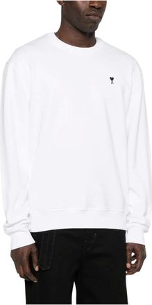 Ami Homme, Sweatshirts et sweats &agrave; capuche, Blanc, Taille: 2XL Hsw763.730 100 SweaT-shirt