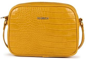 Munich Block Croco Fw25 Crossbody Camera C/Moustard, Sacs &agrave; Dos Femme, Citronier
