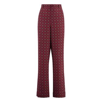 Moschino Hose mit geometrischem Muster - - Trousers - Damen - Rot - M