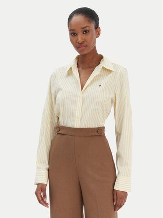 Tommy Hilfiger Hemd Ess WW0WW47169 Gelb Regular Fit