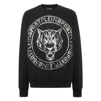 Plein Sport Longsleeve Sweatshirt Tiger - - Sport - Herren - Schwarzk - 2XL