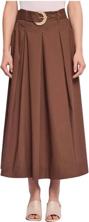 Gaud&igrave; Femme, Jupes, Brun, Taille: 36 FR Longuette Skirt