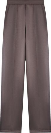 Emporio Armani Femme, Pantalons, Brun, Taille: 42 FR Wide Pantalons