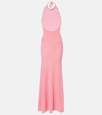 CHRISTOPHER ESBER Verziertes Maxikleid Beach Quartz