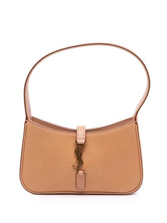 Saint Laurent sac porté épaule Le 5 a 7 Hobo en cuir de veau (2022) - Marron