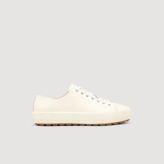 Sandro Niedrige Sneakers aus Spaltleder