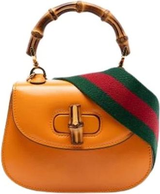 Gucci Sac bandouli&egrave;re Pre-owned - Femme - Pre-owned - Orange - Taille: ONE Size