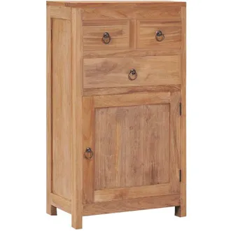 vidaXL Sideboard 50x30x90 cm Massivholz Teak vidaXL