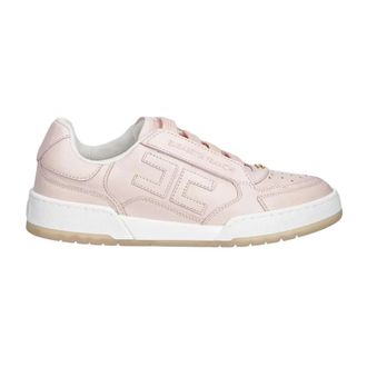 Elisabetta Franchi Femme, Chaussures, Rose, Taille: 36 EU Baskets en cuir