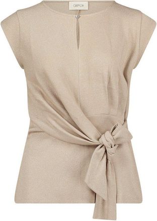 Cartoon Kurzarmshirt Damen mit Lurexfaden (1-tlg)