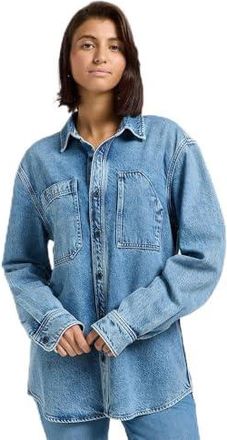 Lee Engineer Overshirt T-Shirt, Blue Meadow Wash, XXL Hommes