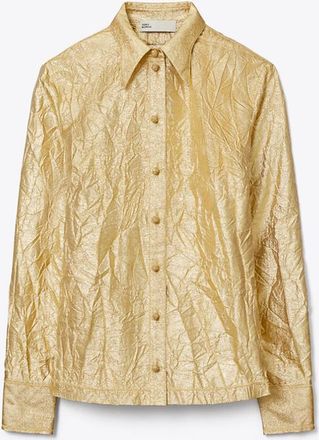 Tory Burch Damen Hemd aus Crush-Seide