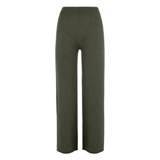 Bomboogie Femme, Pantalons, Vert, Taille: 42 FR Pantalon en maille sans couture &agrave; jambes droites